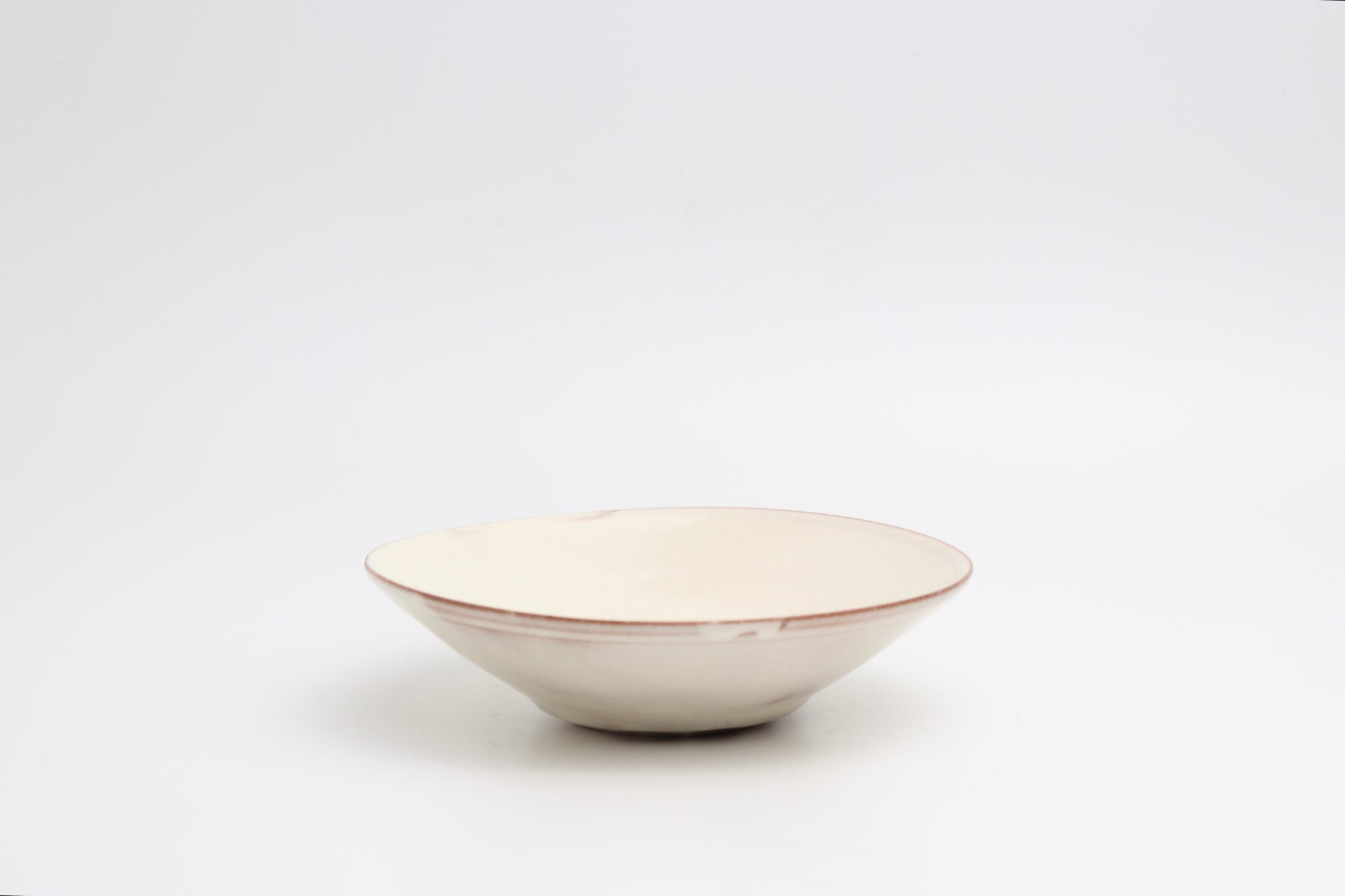 Fuminari Araga dish with brim 16cm